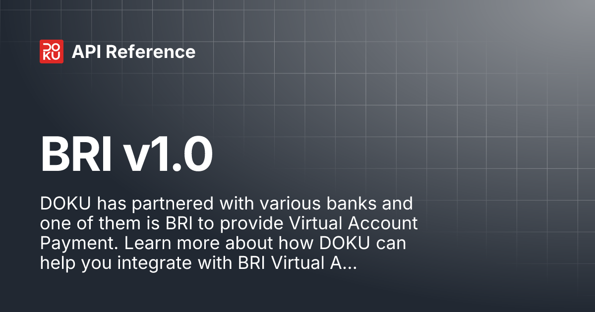 BRI v1.0 | API Reference