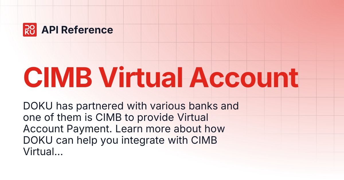 CIMB Virtual Account | API Reference