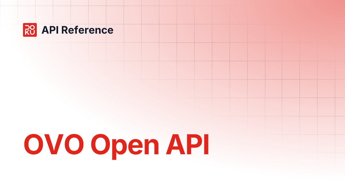 OVO Open API | API Reference