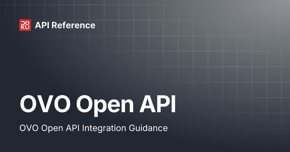 OVO Open API | API Reference