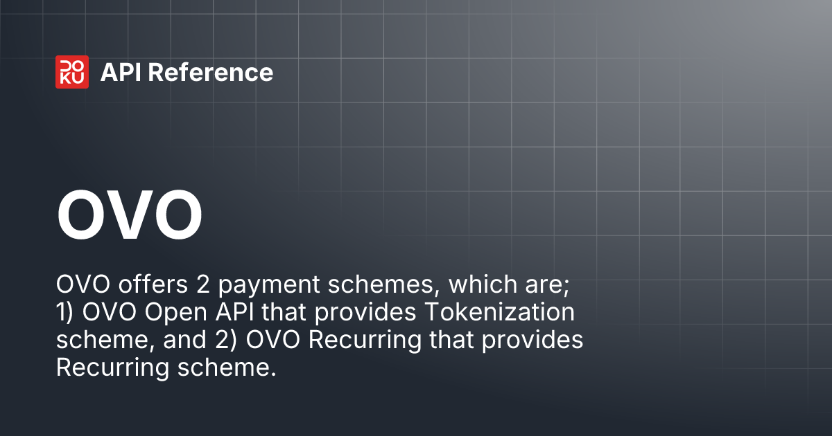 OVO | API Reference