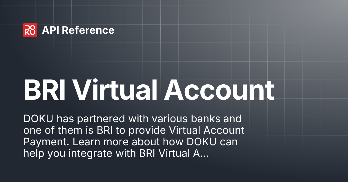 BRI Virtual Account | API Reference